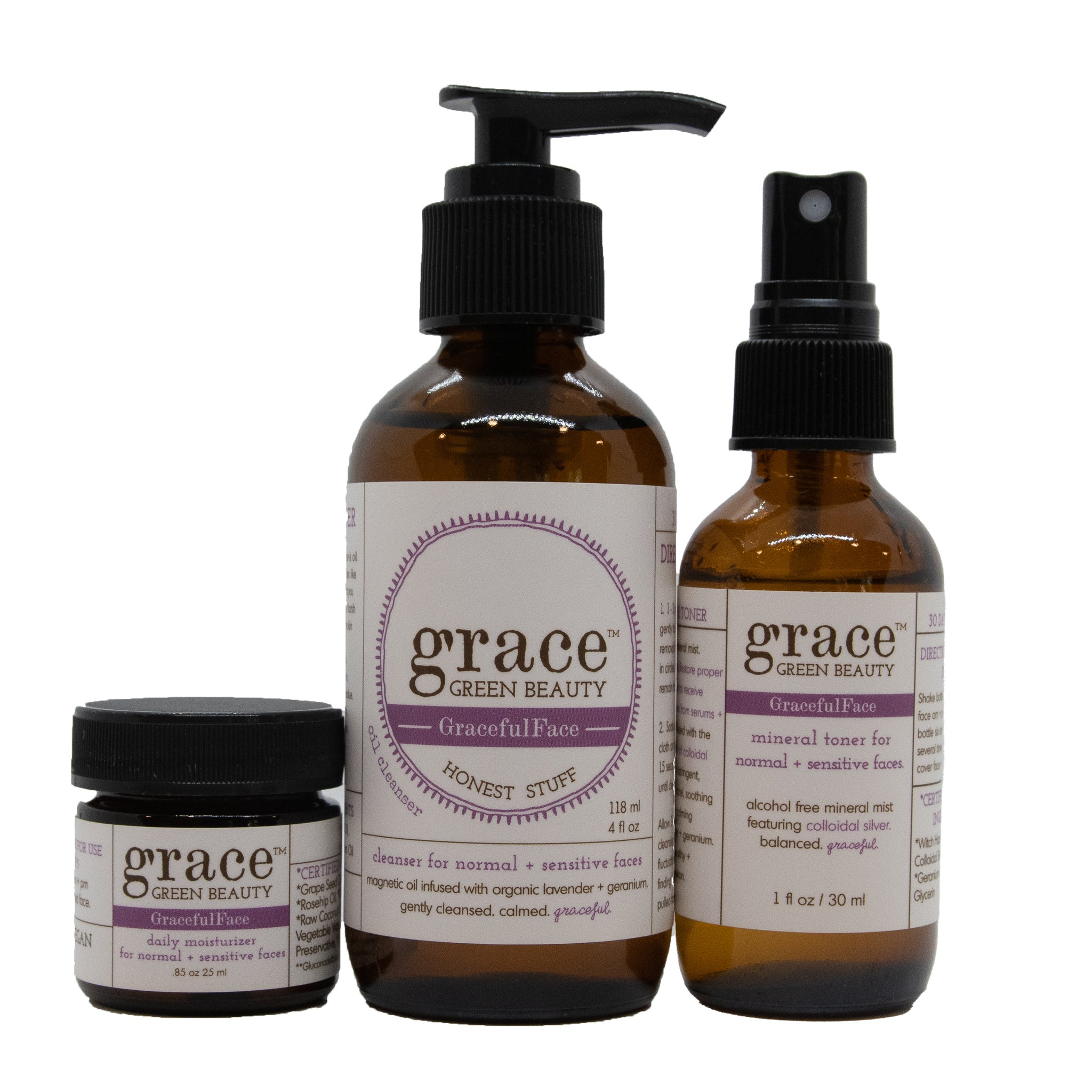 GracefulFace Regimen | Normal + Sensitive Faces – Grace Green Beauty